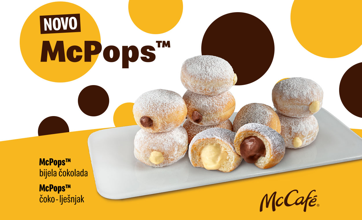 McPops™ mini krafne za maksimalno uživanje