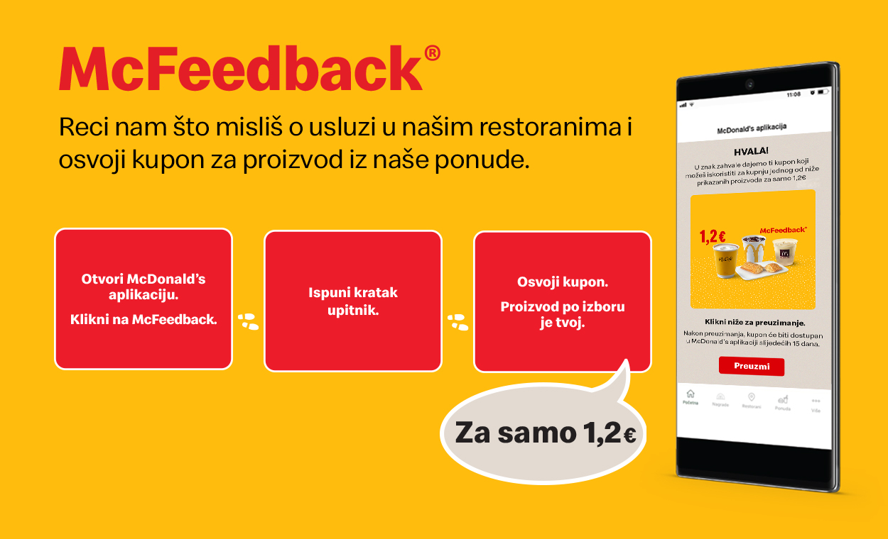 Pronađi McFeedback® upitnik u našoj aplikaciji i otkrij novu ponudu kupona