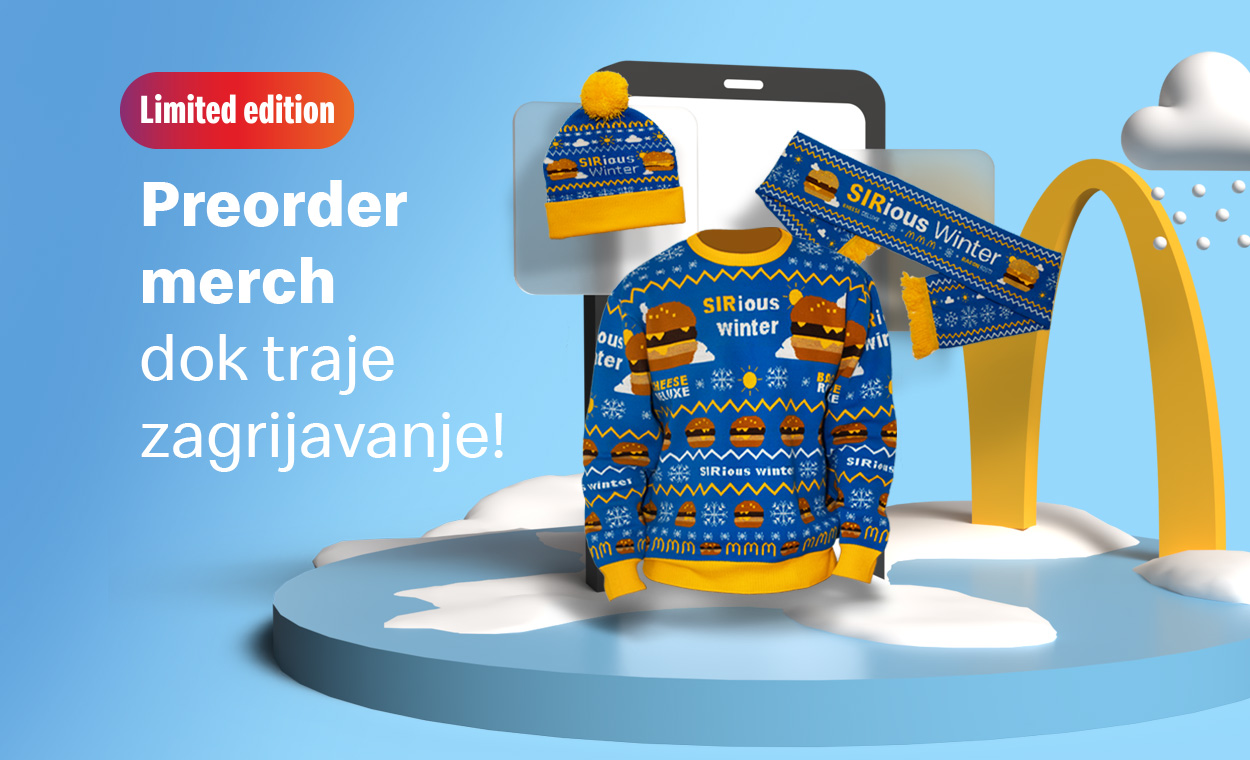 Ne zna čovjek više kako da se obuče… ali SIRious Winter merch stiže 🧣🔥