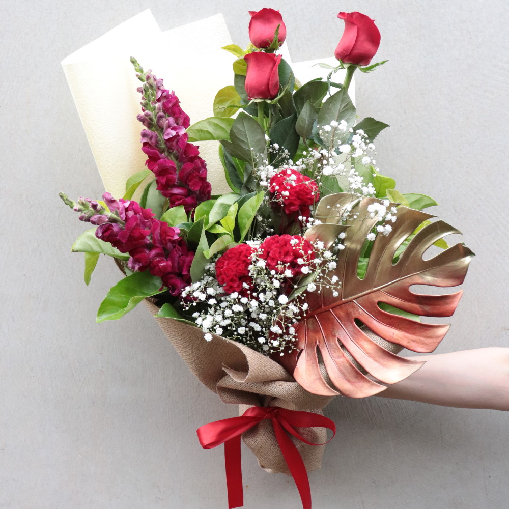 Ruby Lustre Bouquet | Same Day Flower Delivery Melbourne
