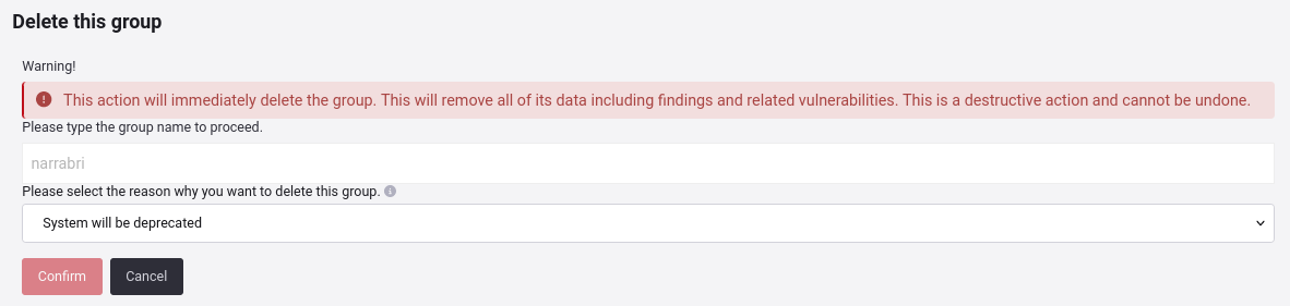 Create and delete groups | Fluid Attacks Help