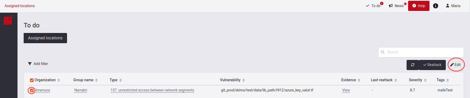See vulnerabilities assigned to you | Fluid Attacks Help