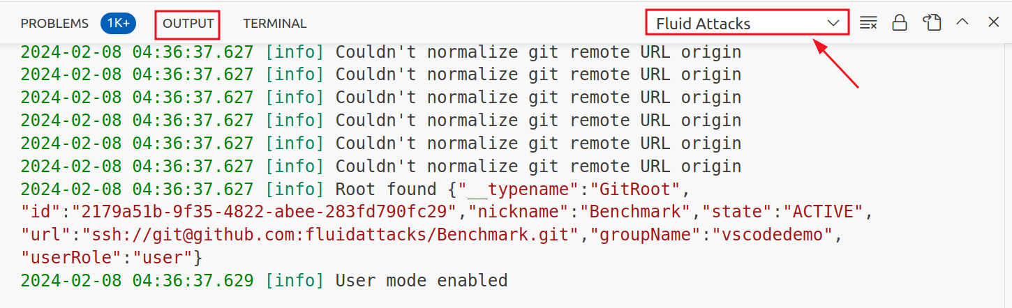 VS Code extension error and solution catalog | Fluid Attacks Help