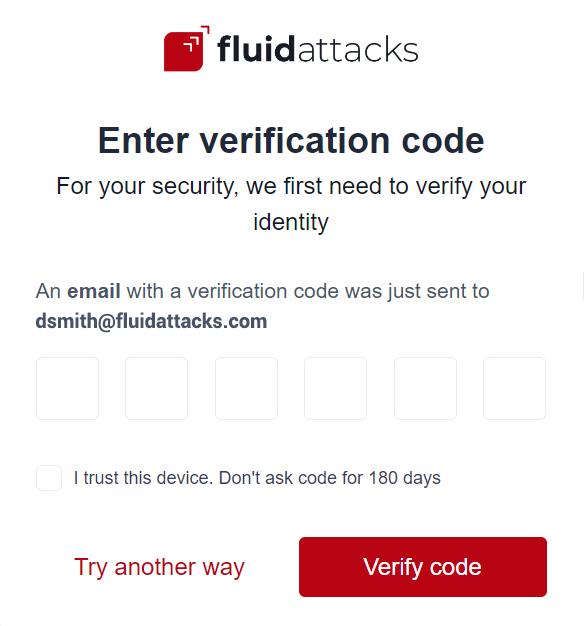 Sign-up and login authentication | Fluid Attacks Help