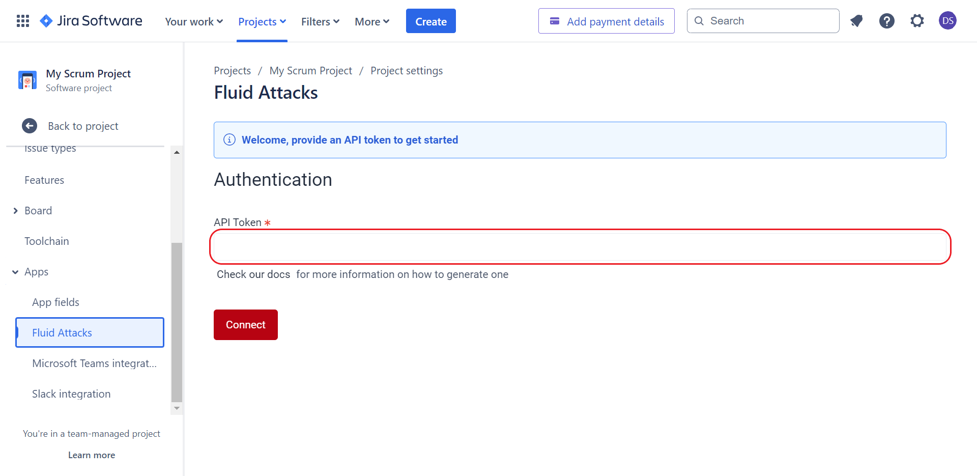 Set up the Jira integration | Fluid Attacks