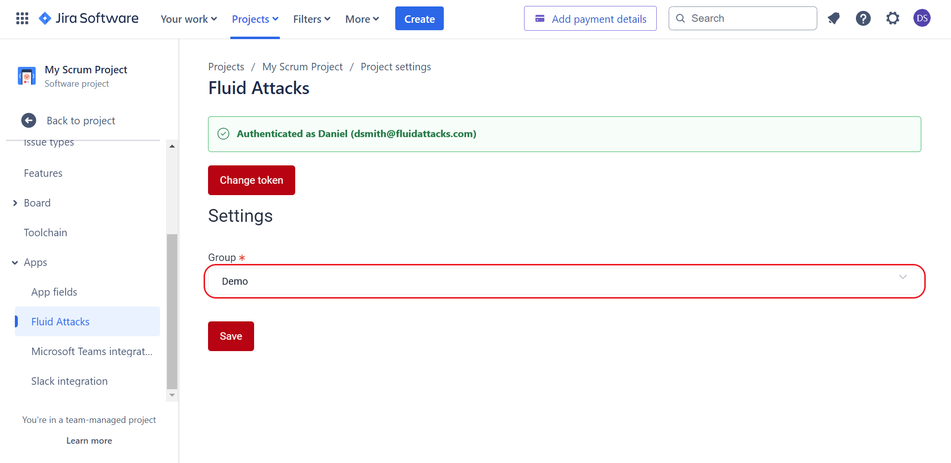 Set up the Jira integration | Fluid Attacks