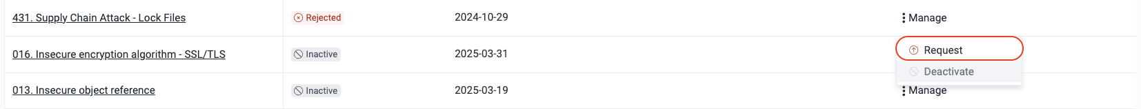 Accept vulnerabilities | Fluid Attacks Help