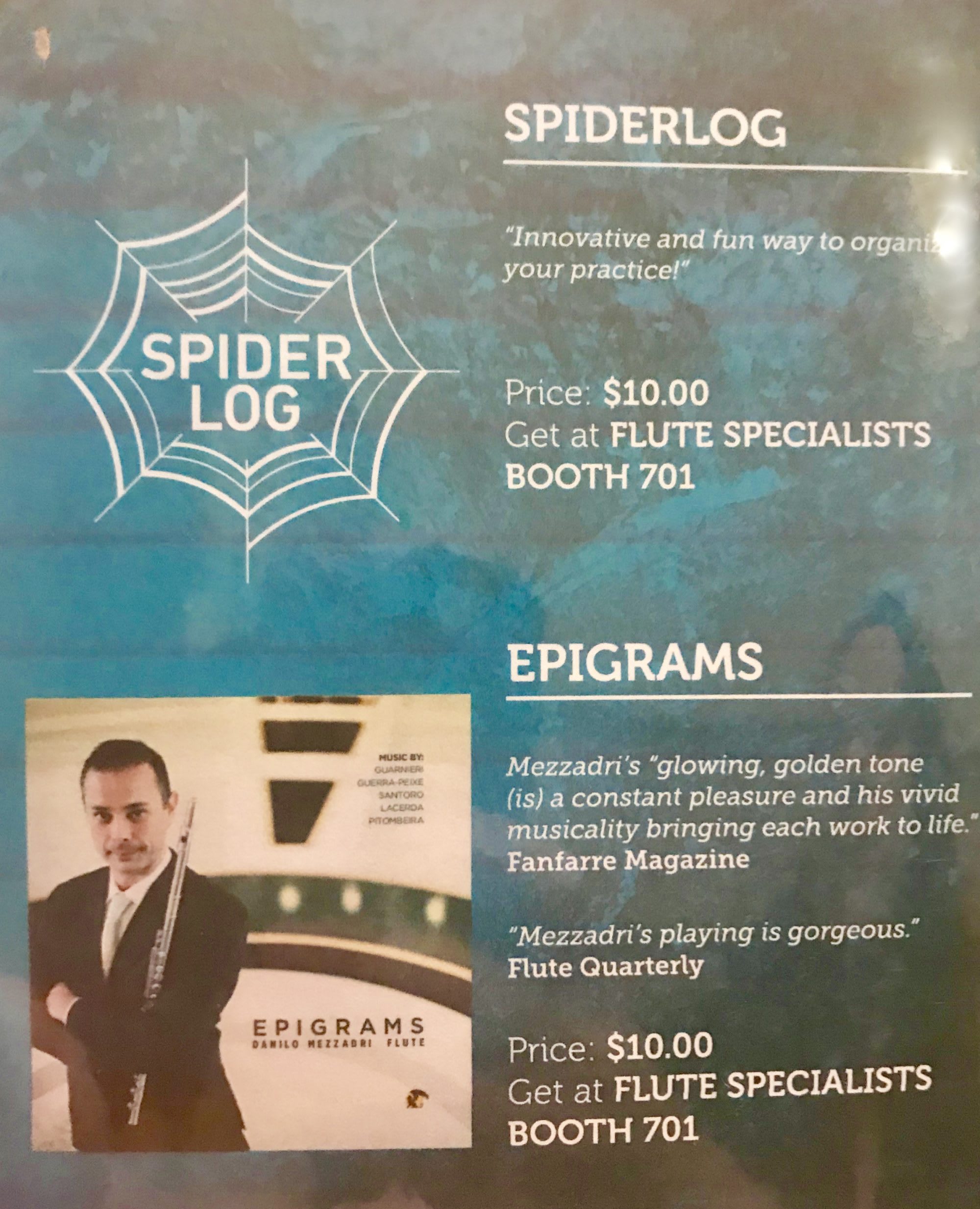 Spider Log - Flute Specialists
