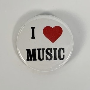 ‘I Heart Music’ Pin - Flute Specialists