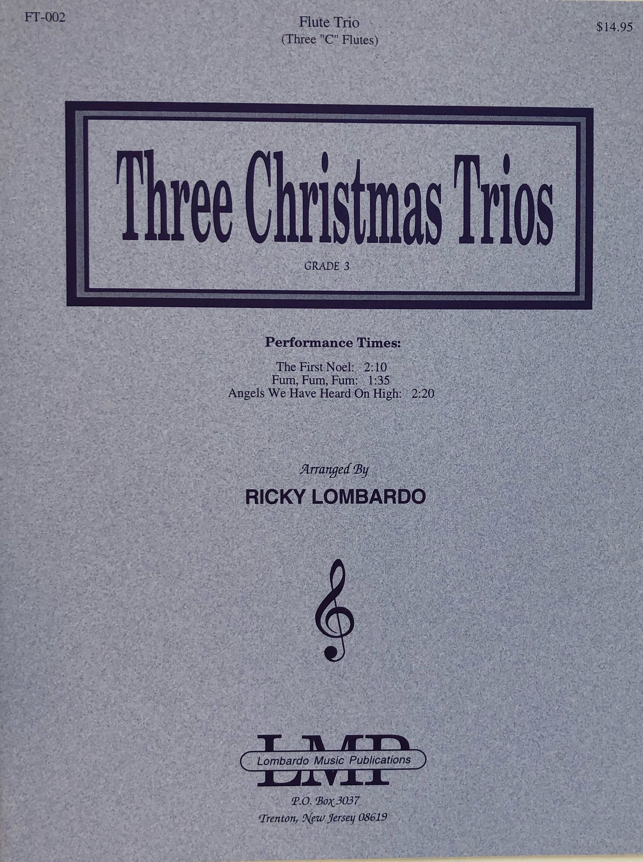 Three Christmas Trios by Ricky Lombardo - Flute Specialists