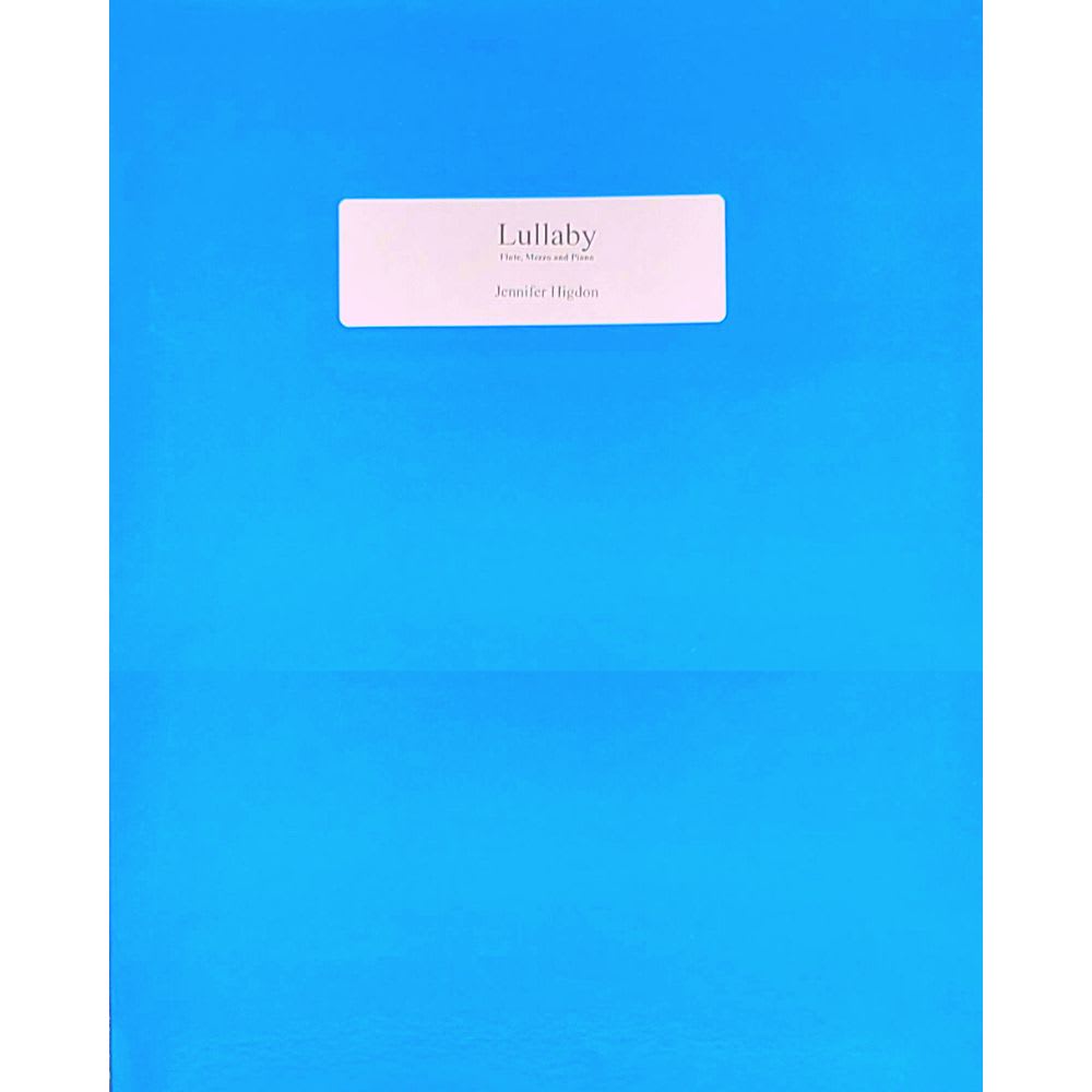 Lullaby (for 2 flutes) by Higdon - Flute Specialists