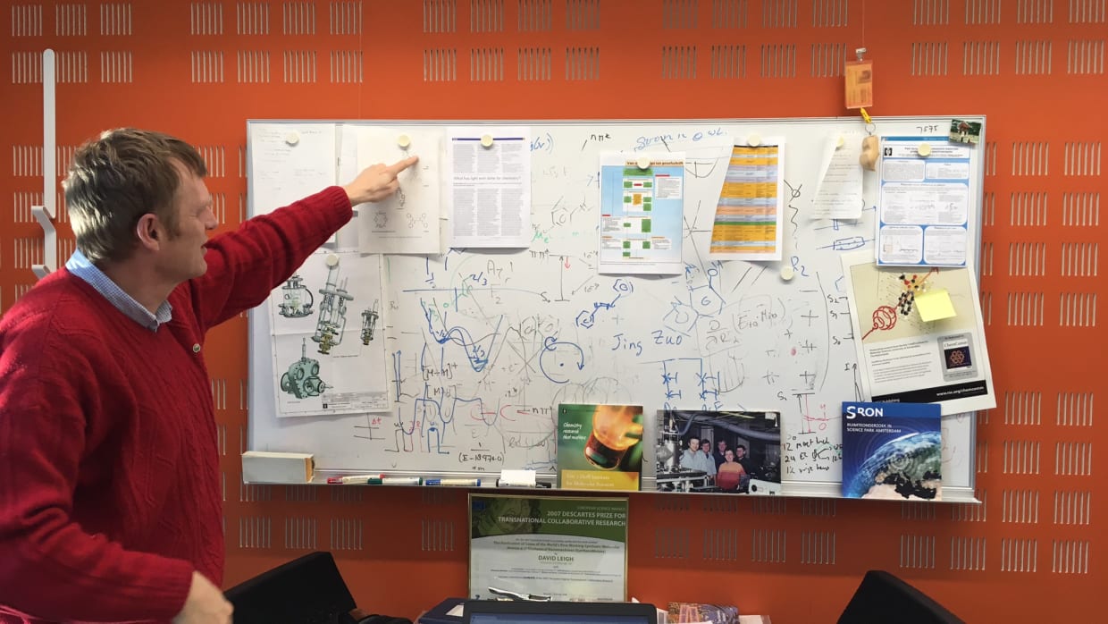 Professor Buma maakte een moleculaire schakelaar: 'Het is net Harry ...