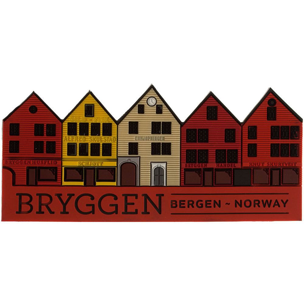 Magnet PVC Bryggen tekst under Folk Engros