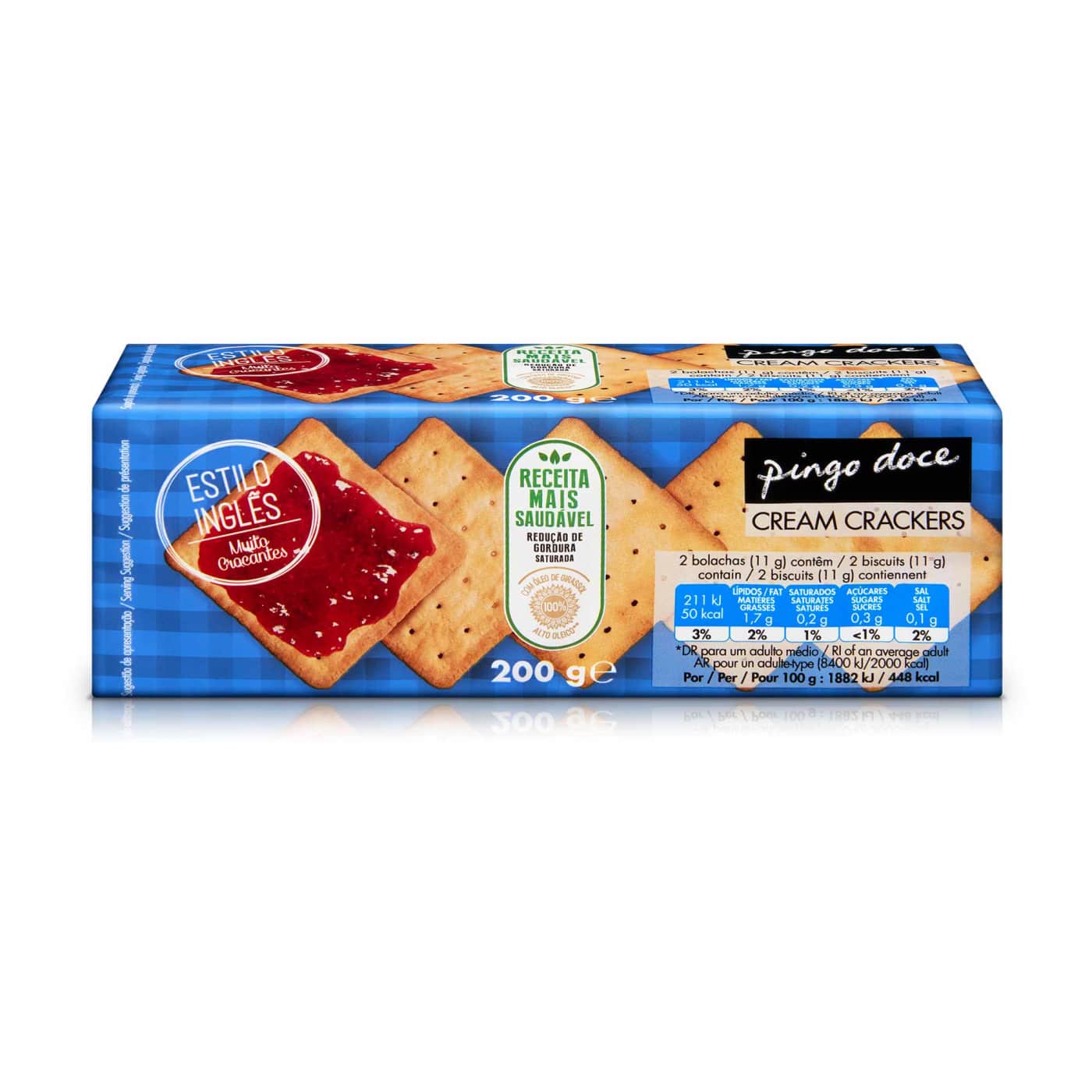 Mercadão - Pingo Doce: Bolachas Cream Cracker Pingo Doce Mercadão - Pingo Doce: Bolachas Cream Cracker Pingo Doce