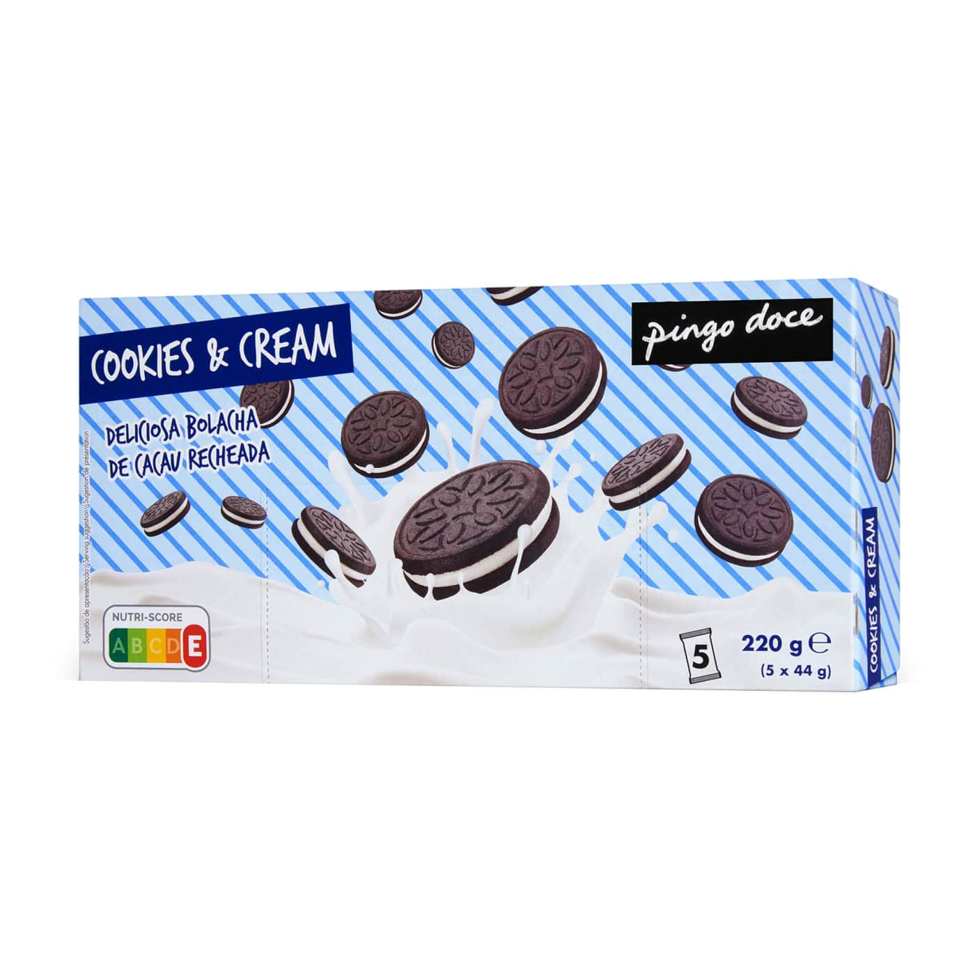Mercadão - Pingo Doce: Bolachas Cookies & Cream Pingo Doce - 5 un Mercadão - Pingo Doce: Bolachas Cookies & Cream Pingo Doce - 5 un