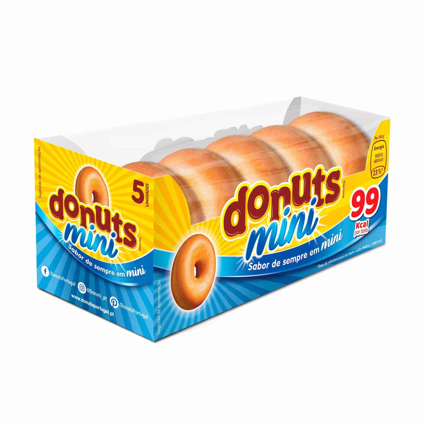 Mercadão - Pingo Doce: Bolo Snack Mini Donuts - 5 un Mercadão - Pingo Doce: Bolo Snack Mini Donuts - 5 un