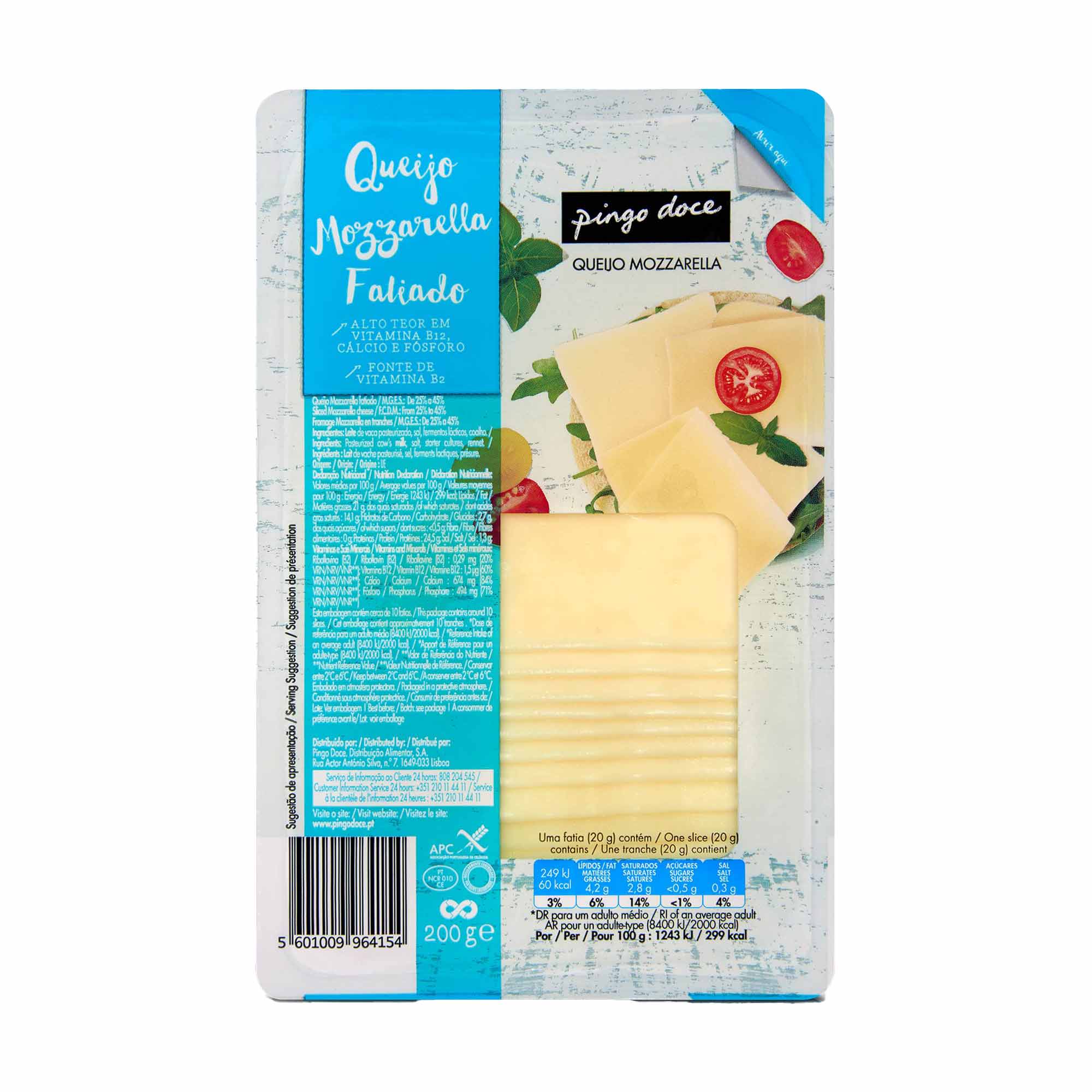 Mercadão - Pingo Doce: Queijo Mozzarella Fatiado Pingo Doce Mercadão - Pingo Doce: Queijo Mozzarella Fatiado Pingo Doce