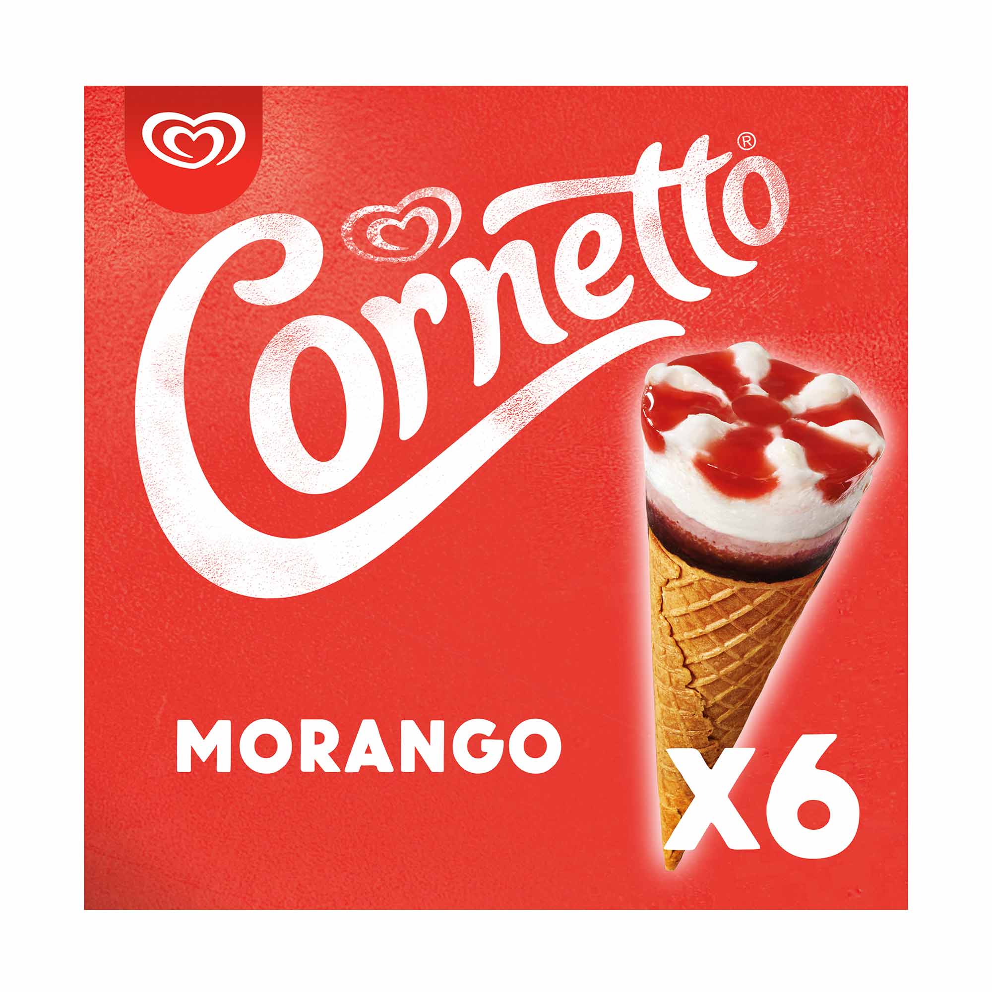 Mercadão Pingo Doce Gelado De Morango Olá Cornetto