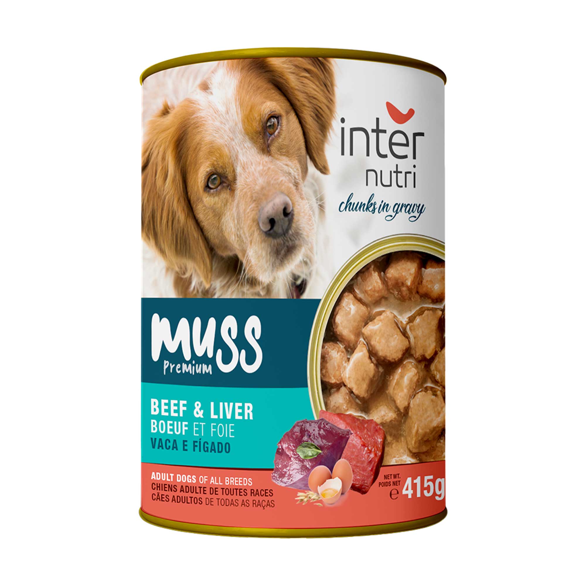 Mercadão - Pingo Doce: Ração Húmida para Cão Sabor Vaca e Figado Internutri Mercadão - Pingo Doce: Ração Húmida para Cão Sabor Vaca e Figado Internutri