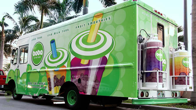 Boba Station Food Truck In Miami Shores Florida Goodfynd