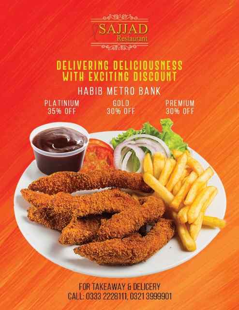 Sajjad Restaurant Do Darya Karachi Menu, Prices, Deals, Phone, Address