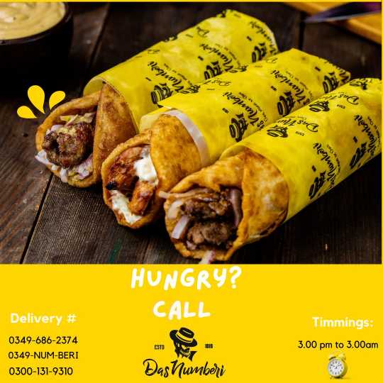 Das Numberi Karachi Menu, Prices, Deals, Phone, Address, Review