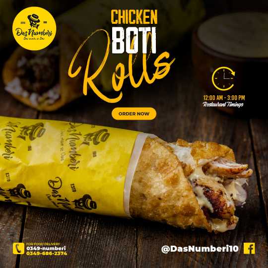 Das Numberi Karachi Menu, Prices, Deals, Phone, Address, Review