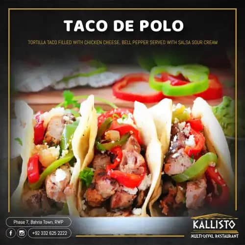 Kallisto Islamabad Menu, Prices, Online Delivery Deals, Discounts