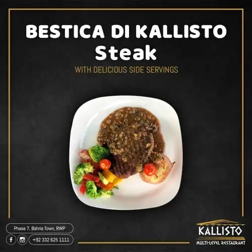 Kallisto Islamabad Menu, Prices, Online Delivery Deals, Discounts