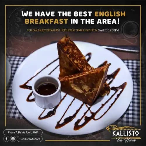 Kallisto Islamabad Menu, Prices, Online Delivery Deals, Discounts