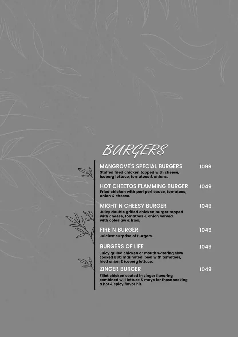 Mangroves - The Ultimate Cuisine Menu, Prices, Location, Reviews