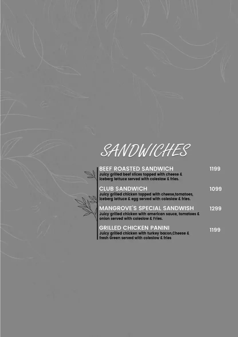 Mangroves - The Ultimate Cuisine Menu, Prices, Location, Reviews