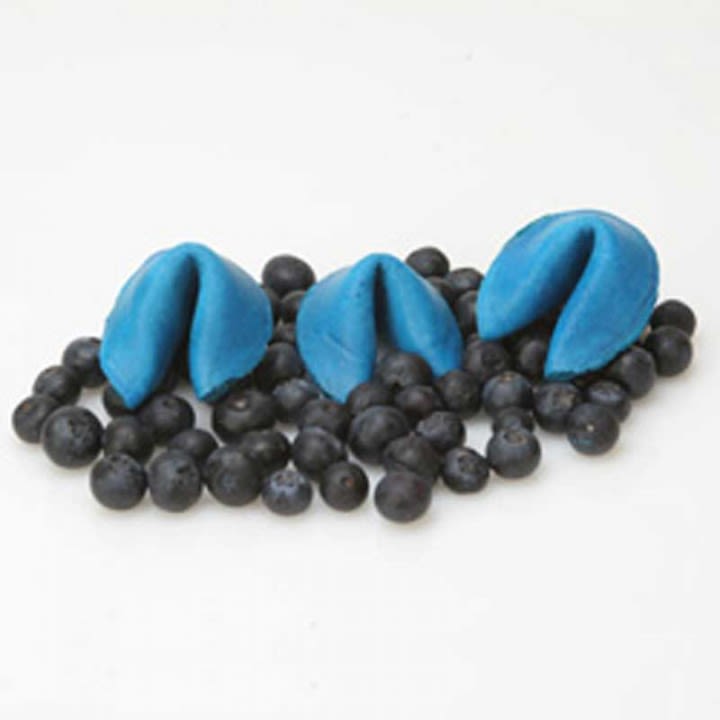 Blueberry Flavored Custom Fortune Cookie | Promotional Fortune Cookies Blueberry Flavored Custom Fortune Cookie | Promotional Fortune Cookies