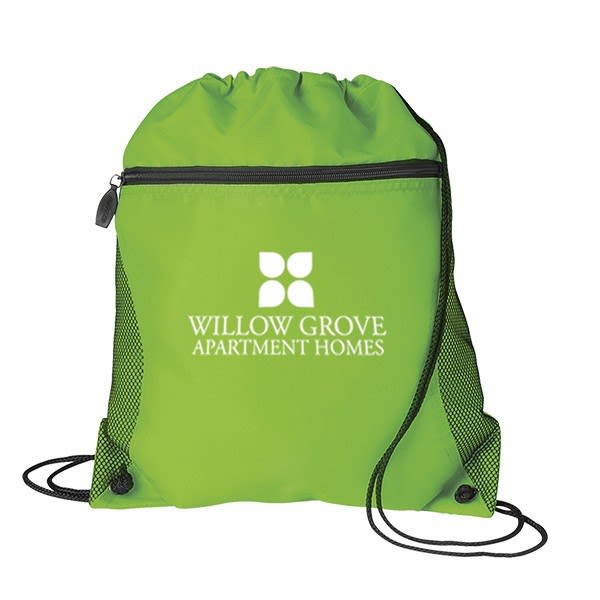Mesh Drawstring Backpack - Lightweight Backpacks | Custom Drawstring