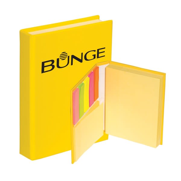 Imprinted Custom Sticky Note Book for Giveaways | Branded Sticky Notes