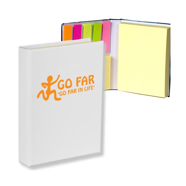 Imprinted Custom Sticky Note Book for Giveaways | Branded Sticky Notes