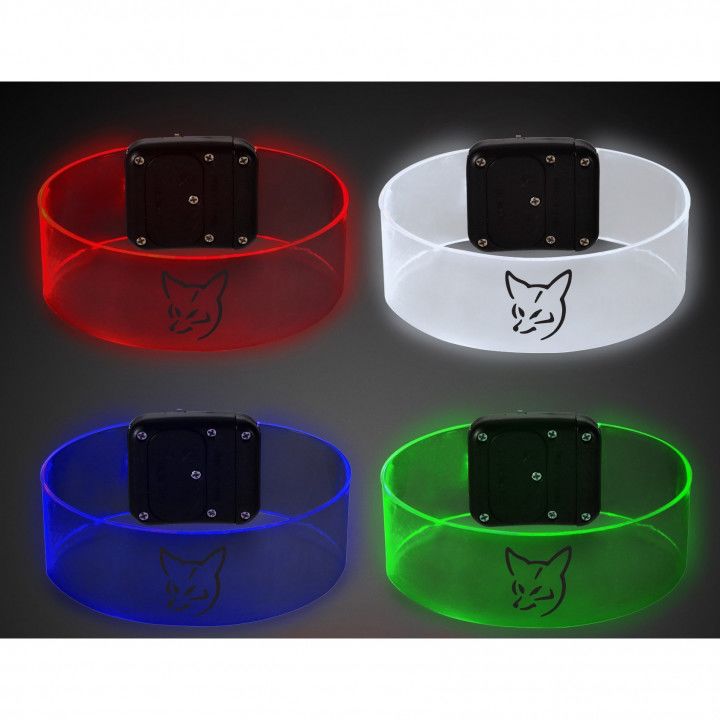 Light-Up Bracelet with Logo and Magnet Closure | Custom Event Wristbands