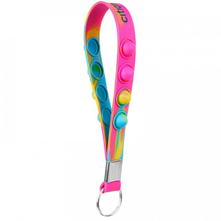 Imprinted Logo Popper Stress Reliever Key Chain | Custom Stress Toys