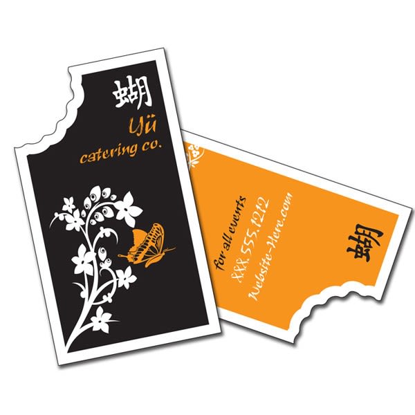 UV Coated Full-Color Bite Mark Business Cards | Imprinted