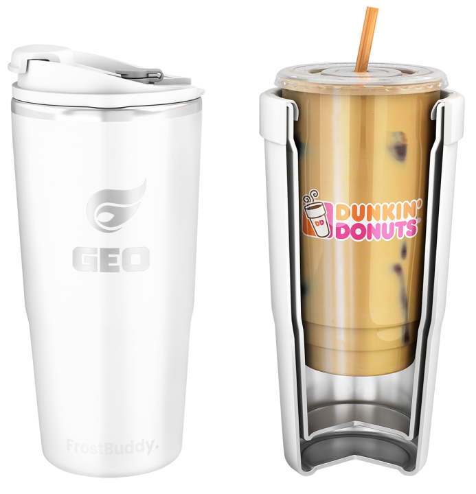 Logo Imprinted Frost Buddy To-Go Cup Insulator | Custom Koozies