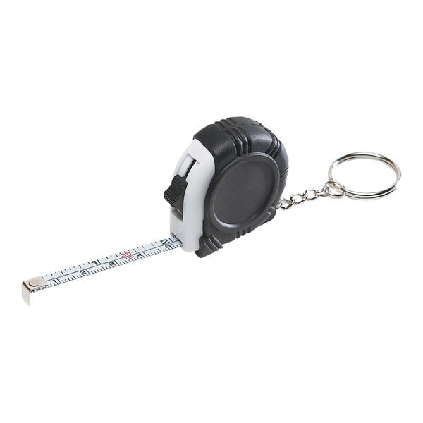 Custom Rubber Tape Measure Key Chain | Laminated Promo Items