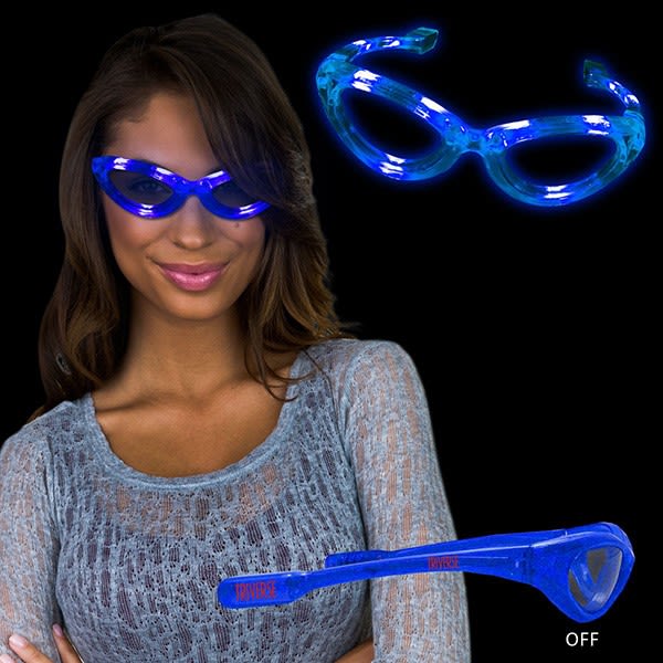 Light Up LED Flashing Sunglasses Promotional | Customizable Sunglasses