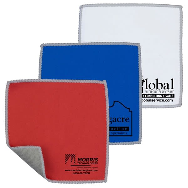 2-in-1 Microfiber Cleaning Cloth and Towel With logo | Promo Cloth
