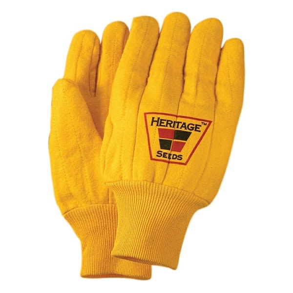 Yellow Chore Gloves with Logo | Custom Printed Work Gloves