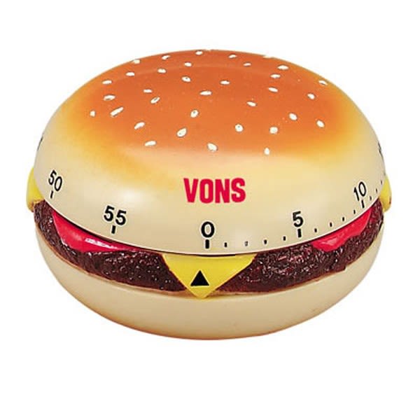 Promotional Kitchen Timer 60 Min | Hamburger Logo Imprinted Timers