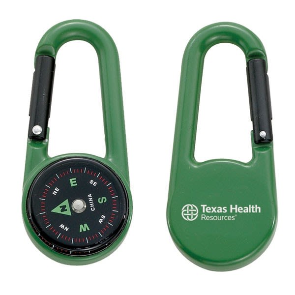 Promotional Color Carabiner Compass | Customized Carabiners