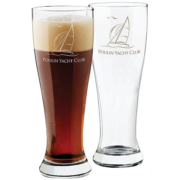 16 Oz Personalized Libbey Pilsner Glasses Unique Promo Pilsner Glass