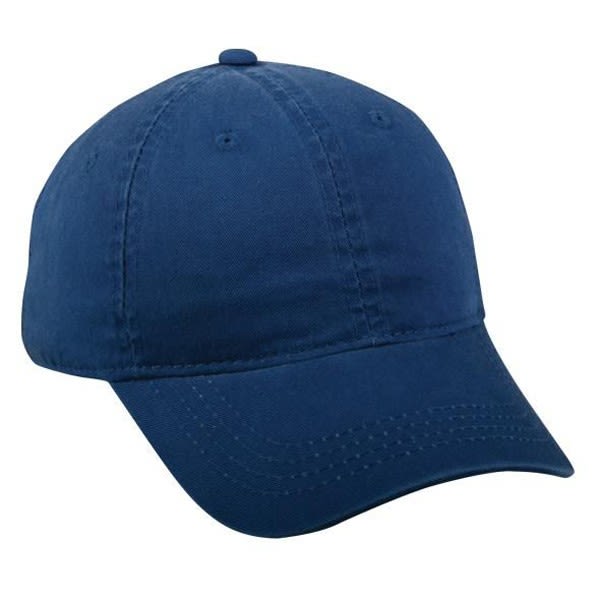 6 Panel Unstructured Cap with Embroidery