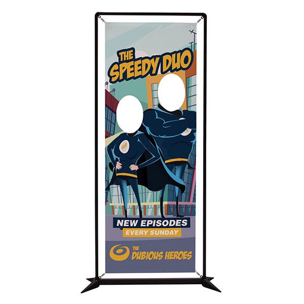 FrameWorx Double Face Cut-Out Banner Display | Cut-Out Floor Displays