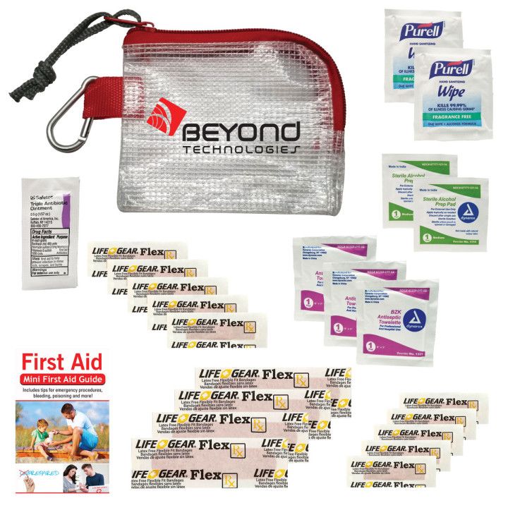 Imprinted First Aid Essentials | Logo Safety Bandage Bag